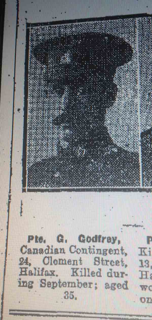 Private George Godfrey 466108 CEF 5th Battalion Loyal Edmonton Regiment ...